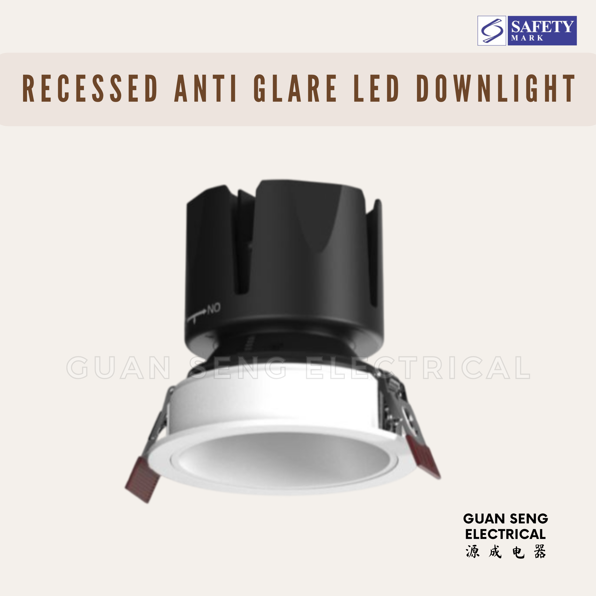 Recessed Anti Glare LED Spotlight Downlight 12W 15W – Guan Seng Electrical